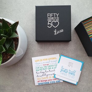 Personalised Fifty Things to Do When You Are 50 - 50th Birthday Gift ...