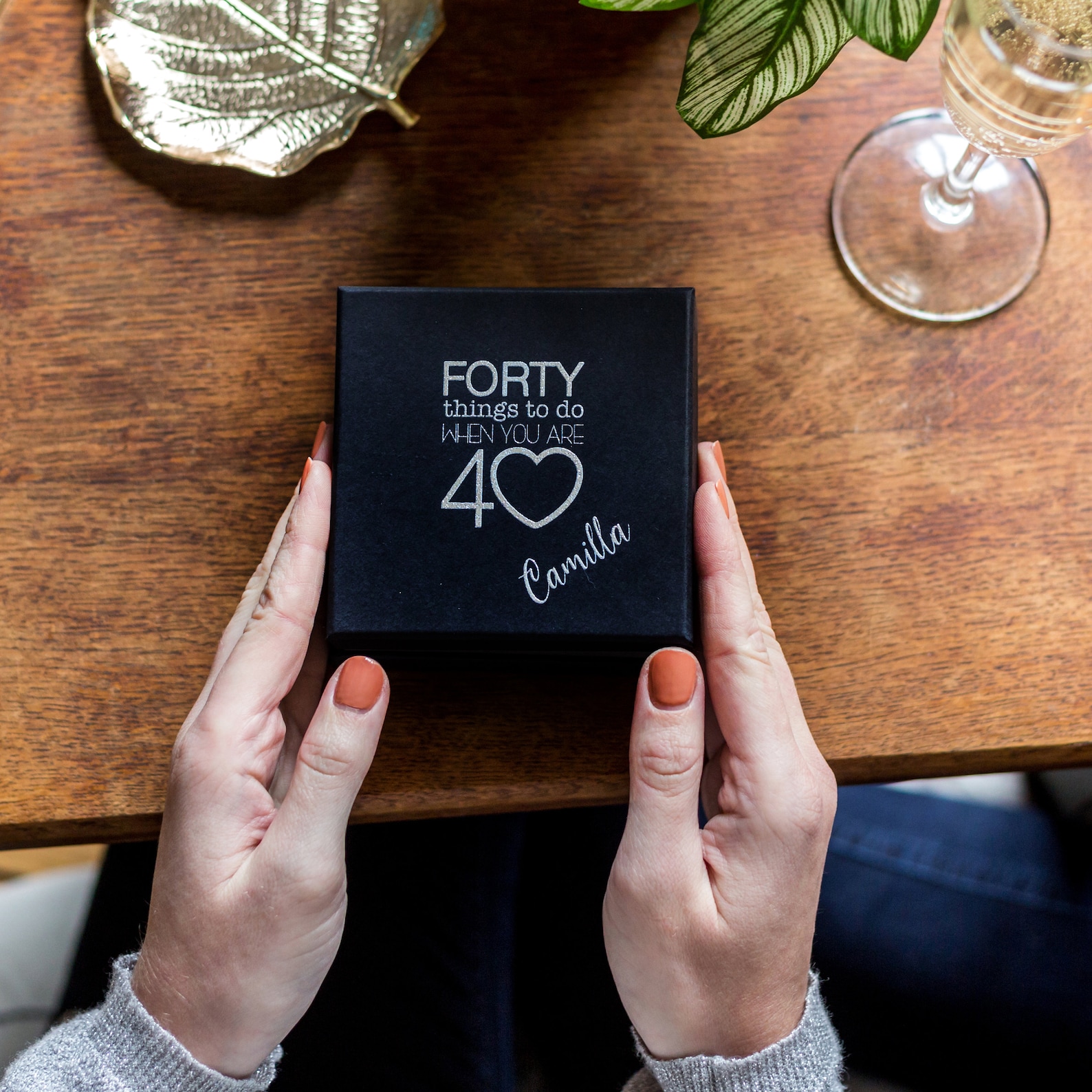Personalised Forty Things to Do When You Are 40 40th Birthday Gift Free ...