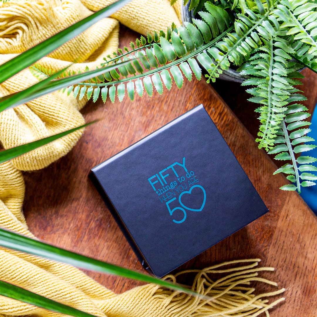50th Birthday Gift | Fifty Things to Do When You Are 50 - Etsy