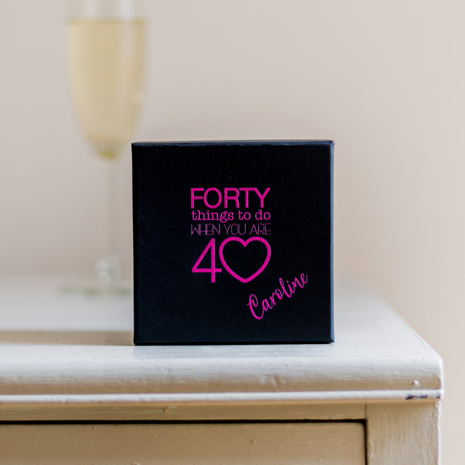 Personalised Forty Things to Do When You Are 40 40th Birthday Gift Free ...