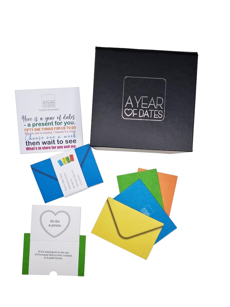 A Year of Dates – 52 Date Night Ideas | Couples Gift Box | Valentines ...
