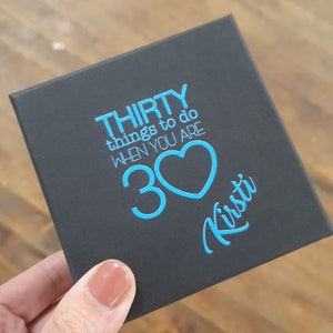 Personalised Thirty Things to Do When You Are 30 | 30th Birthday Gift ...