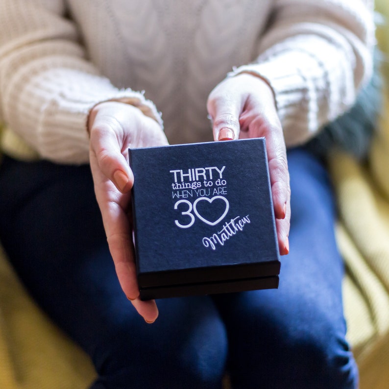 Personalised Thirty Things To Do When You Are 30 30th | Etsy