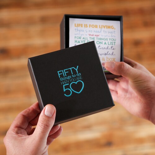 Personalised Fifty Things to Do When You Are 50 50th | Etsy
