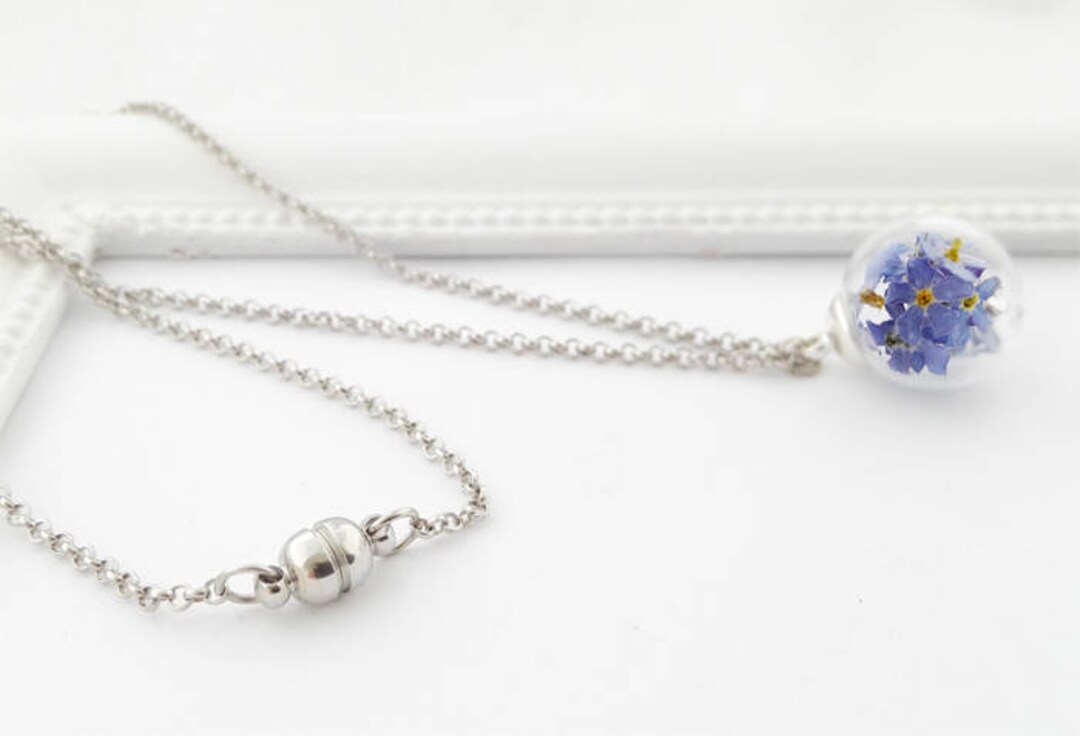 Forget-me-not Chain Magnetic Clasp (0064/meter) - Etsy