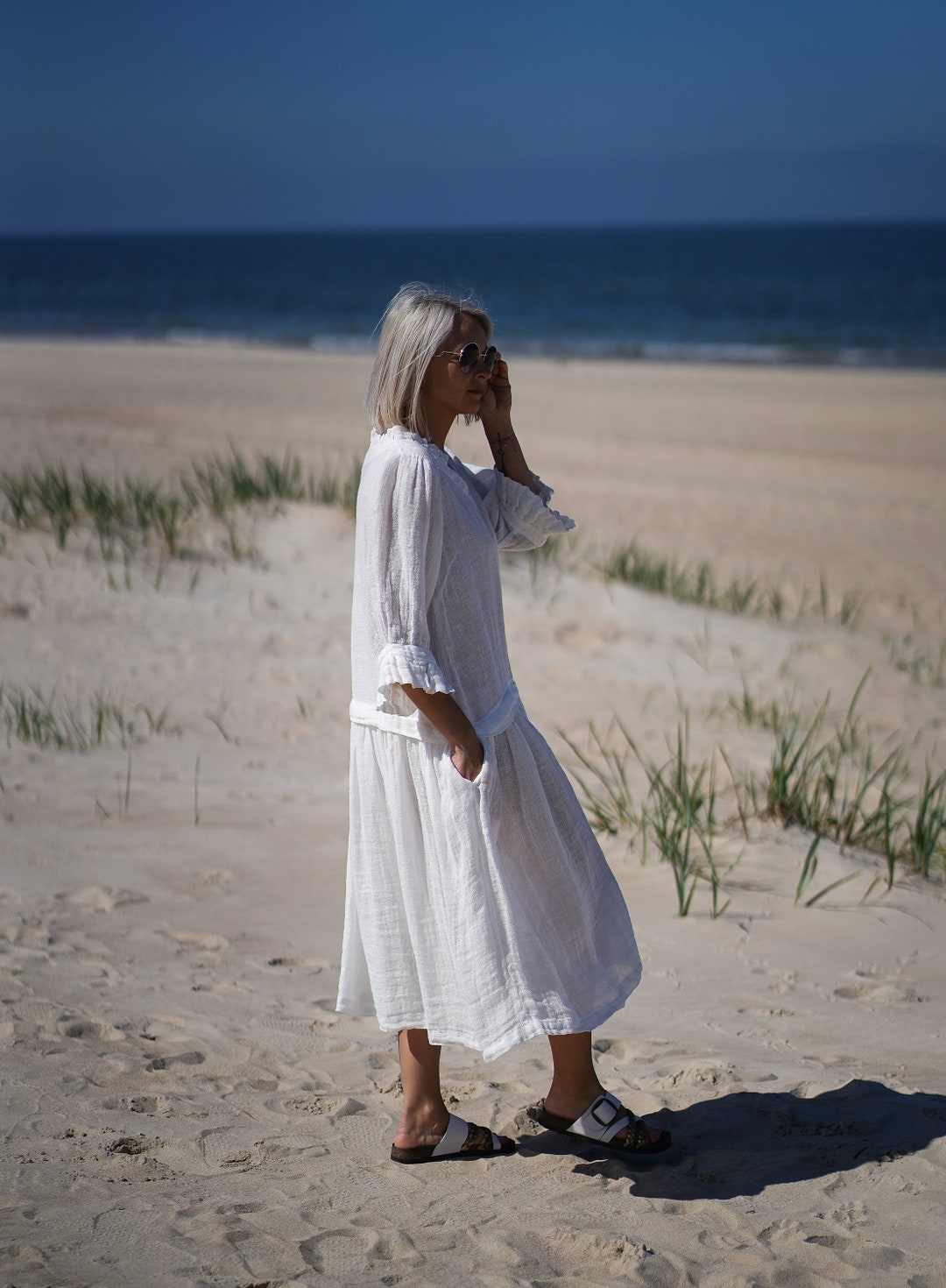 Linen Dress Made in Lithuania - Etsy
