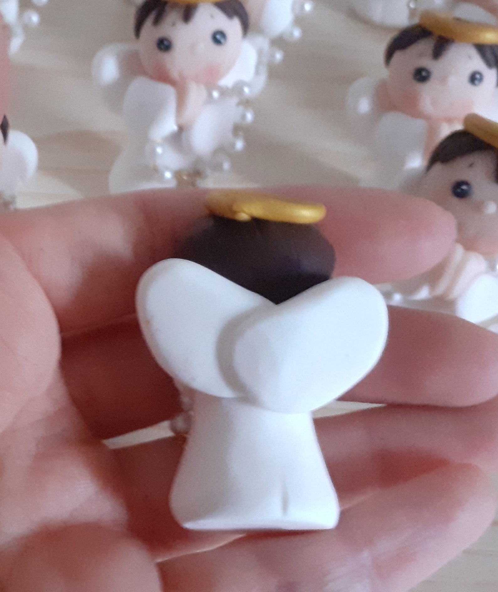 Angel With Rosary Favor, Baptism Favors, Baby Shower Favors, Baby ...