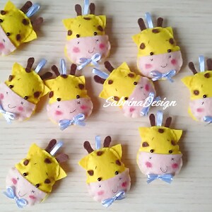 Giraffe Felt Favors, Giraffe Favors, Baptism Favors, Baby Shower ...