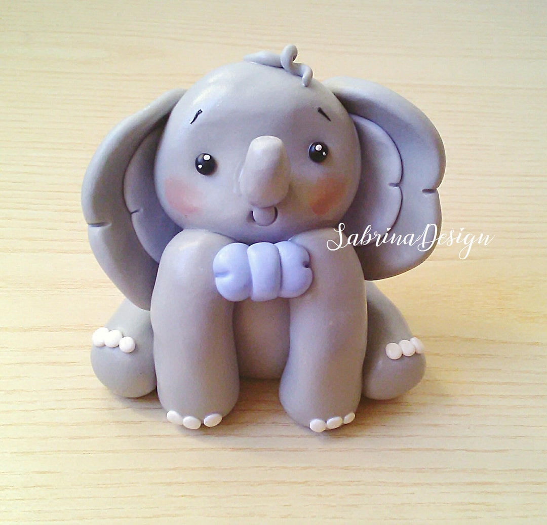 Elephant Cake Topper, Safari Cake Topper, Baby Shower Elephant, Baby ...