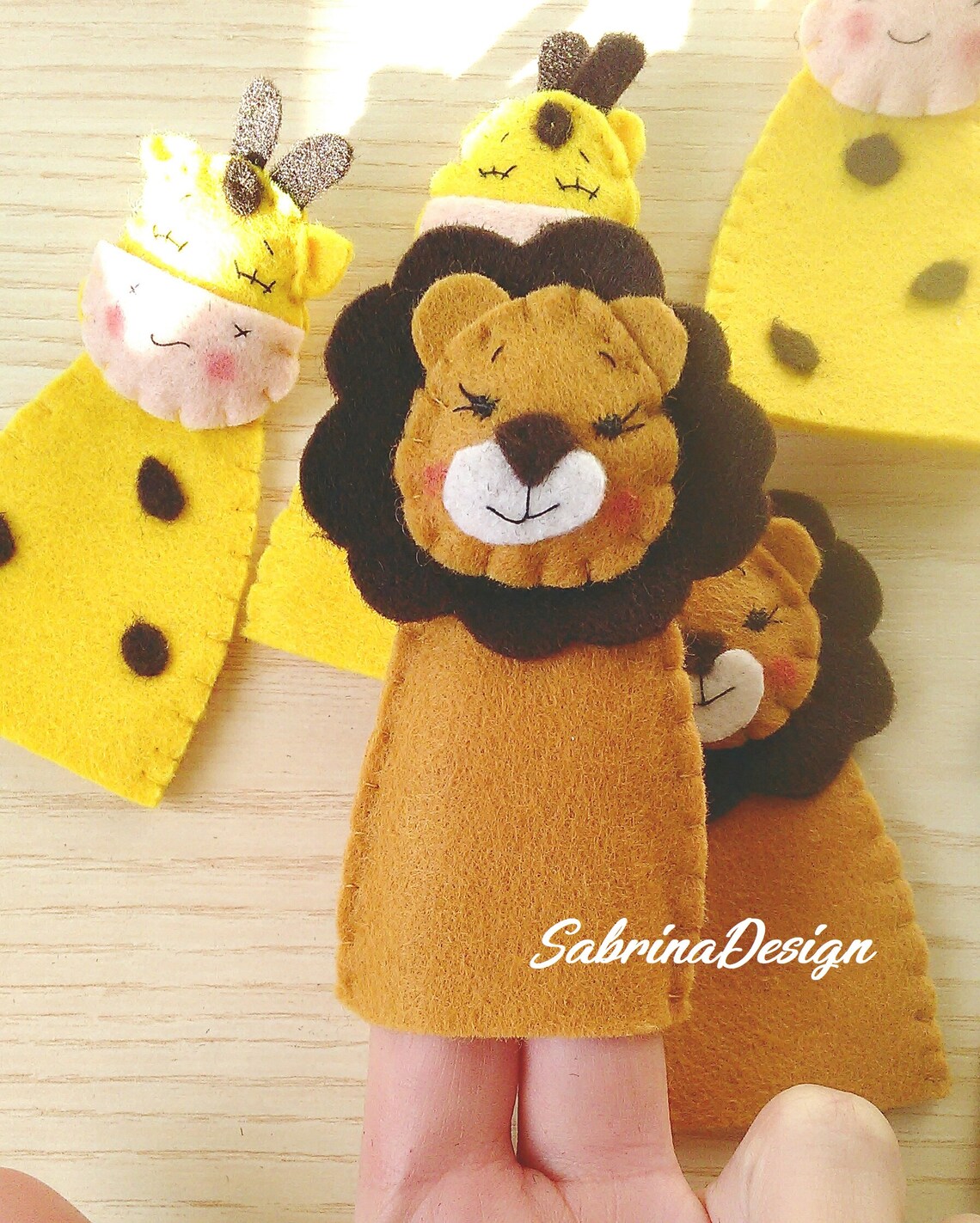 Animal Finger Puppets Lion Favor Birthday Favors Safari - Etsy