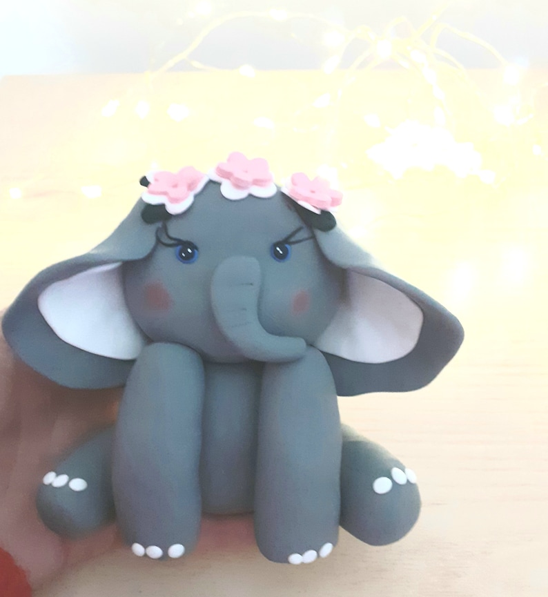 Elephant Cake Topper, Safari Cake Topper, Baby Shower Elephant, Baby ...