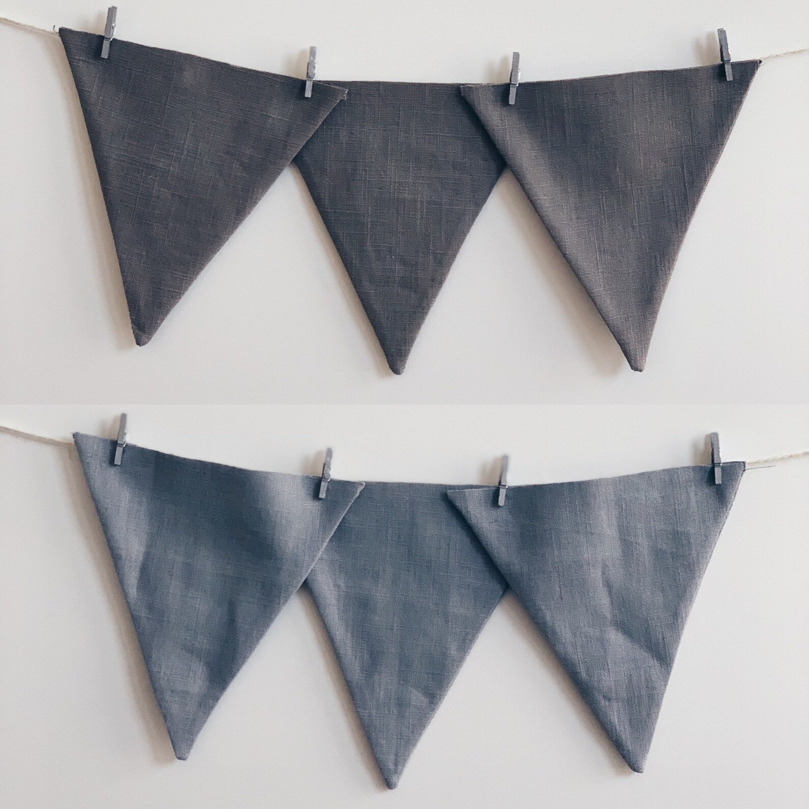 Custom Linen Bunting Flag Banner Pennants Fabric Flag Banner | Etsy