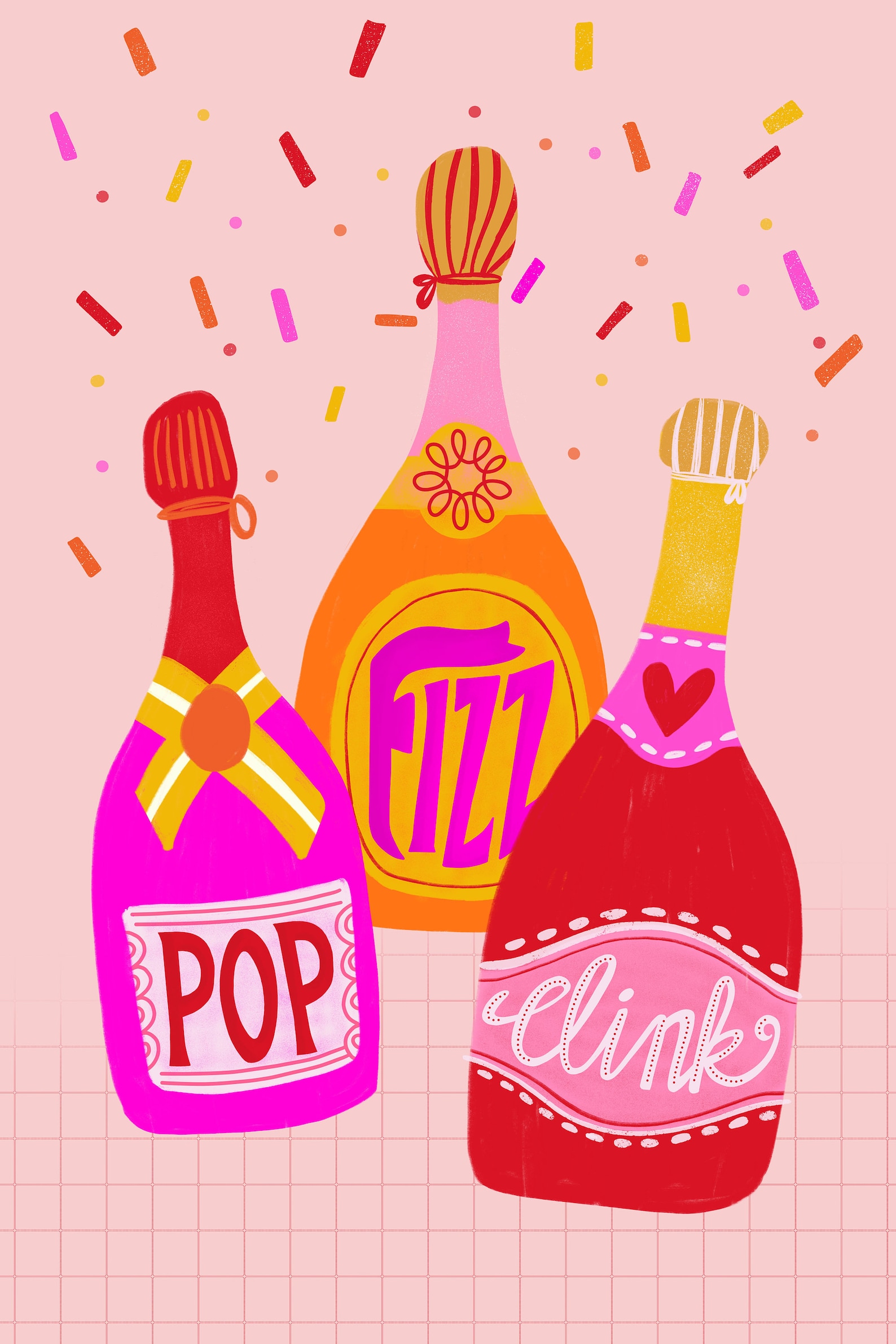 Pop Fizz Clink Card Happy Birthday Greeting Card Wedding Card ...