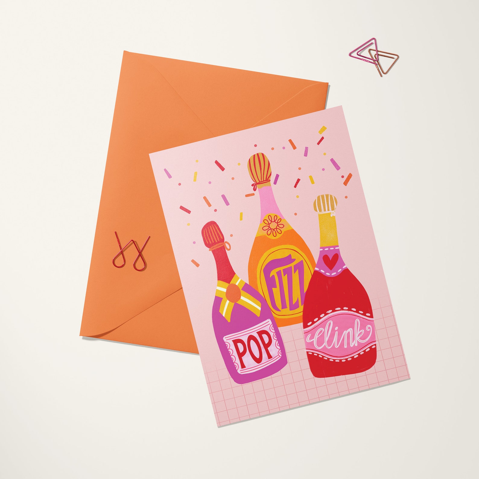 Pop Fizz Clink Card Happy Birthday Greeting Card Wedding Card ...