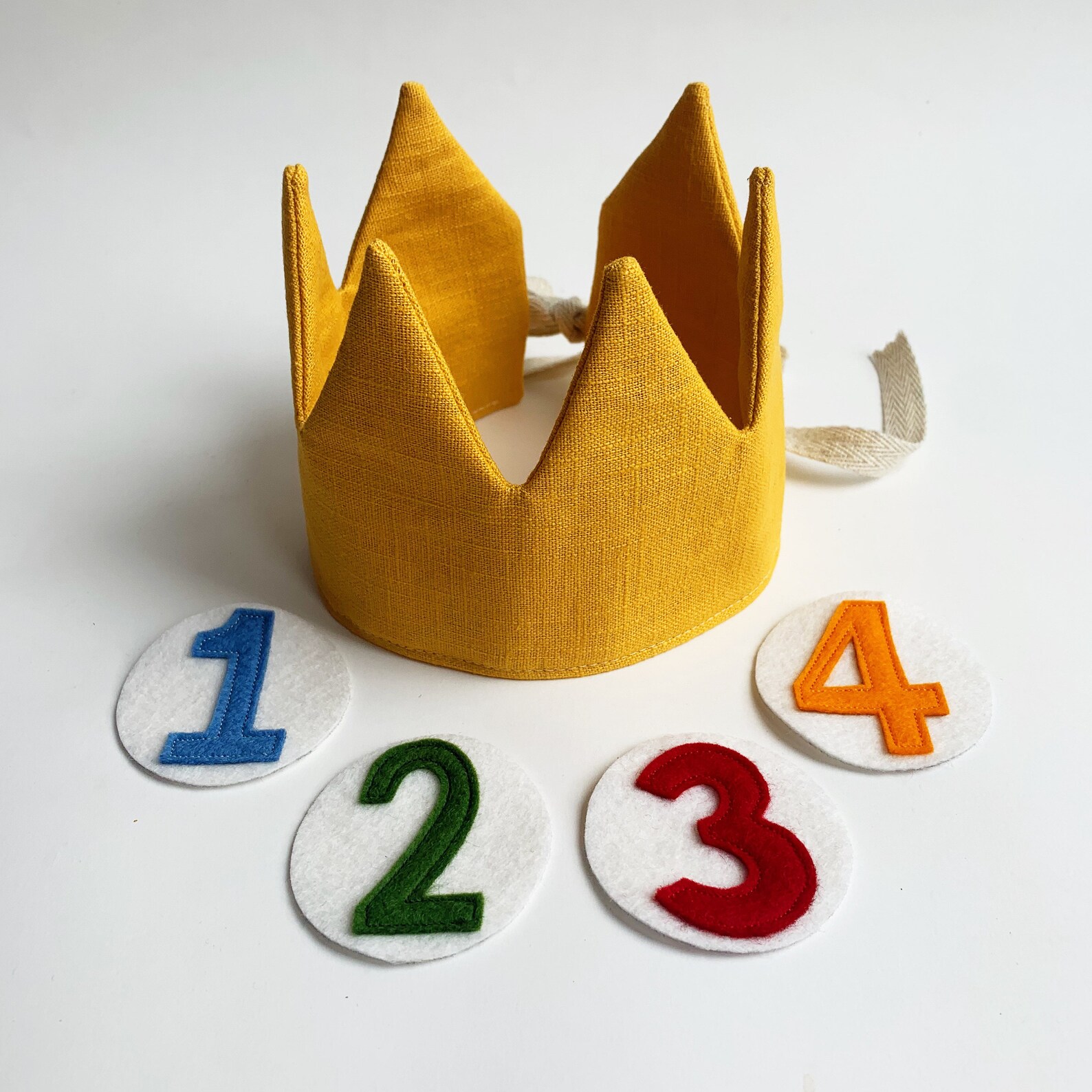Add on Item Only - Number Badges for Crowns - Age Badges - Birthday ...