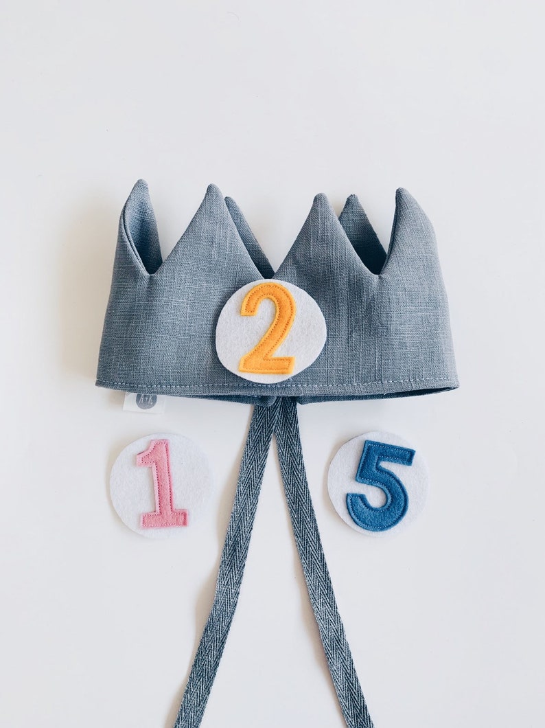 Add on Item Only - Number Badges for Crowns - Age Badges - Birthday ...