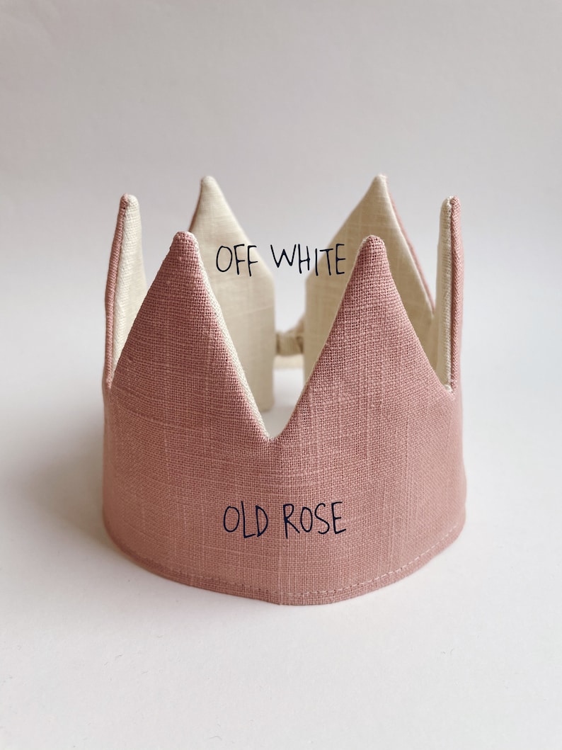 Custom Linen Crown Create your own crown Reversible Crown | Etsy