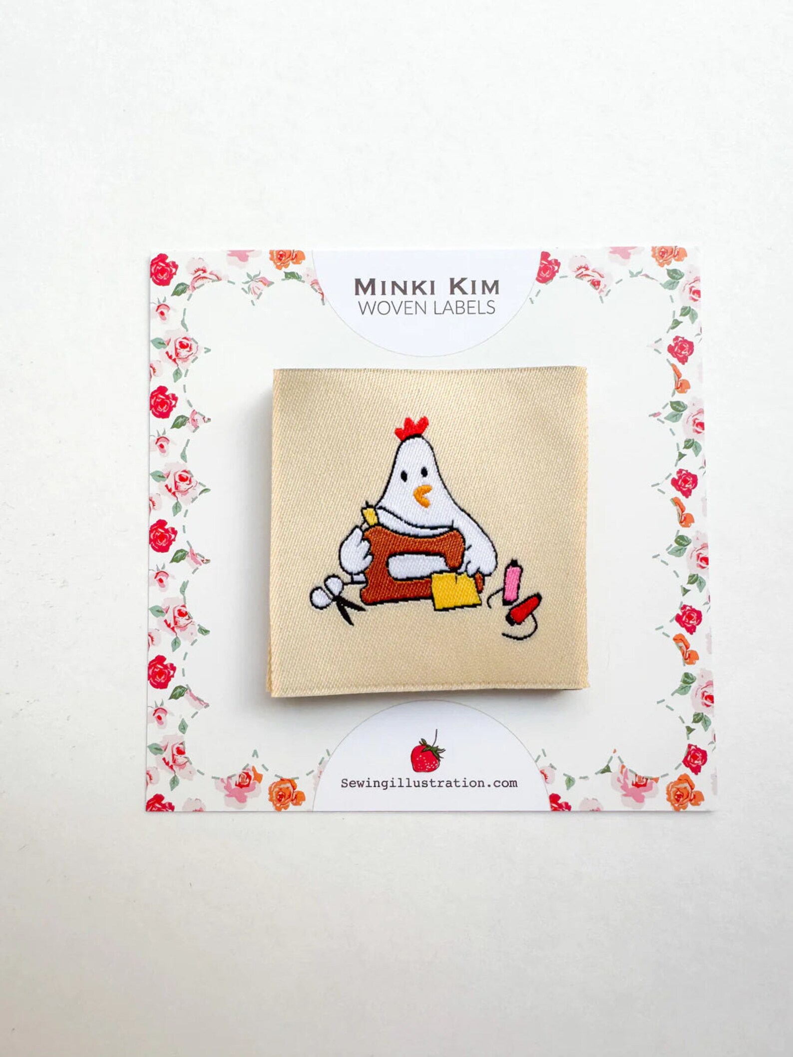 Minki Kim Sewing Chicken Woven Labels - Etsy