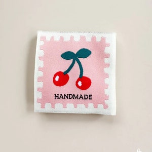 Minki Kim Cherry Pink Woven Labels - Etsy