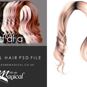 Digital Overlay, Hair Overlay, Sadia Digitally Painted Hair PSD by ...