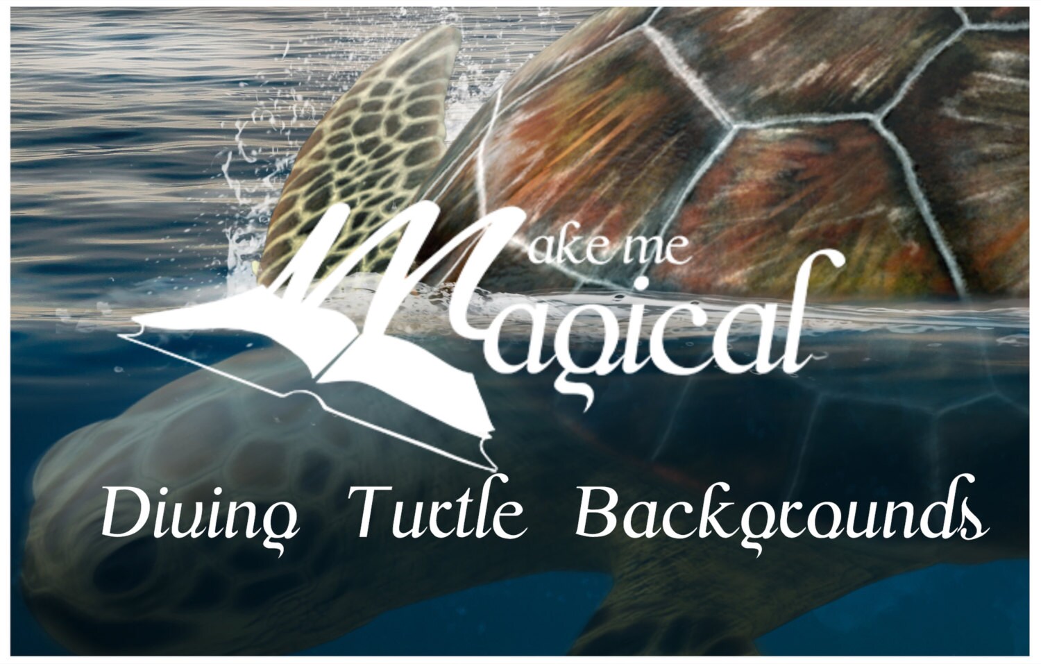 Turtle Backdrop Turtle Background Sea Turtle Digital | Etsy