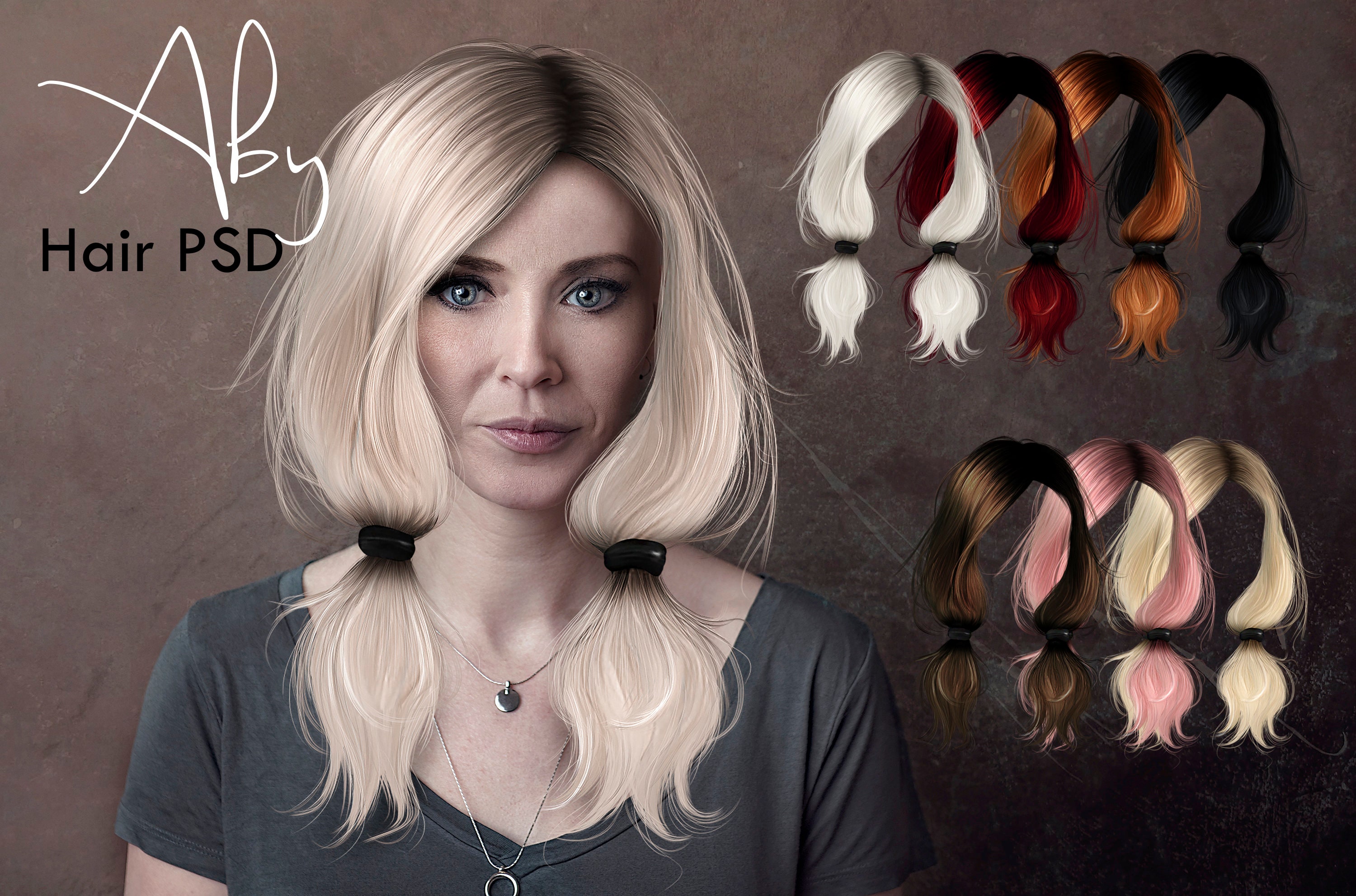 Digitale Overlay Hair Overlay Aby geschilderd digitale - Etsy Nederland