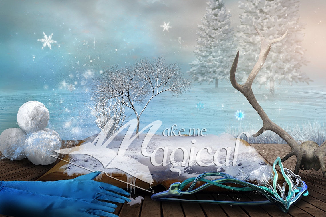 Winter Digital Backdrop Digital Background Snow Backdrop - Etsy