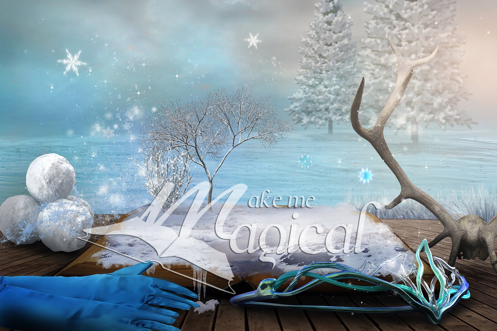 Winter Digital Backdrop Digital Background Snow Backdrop - Etsy