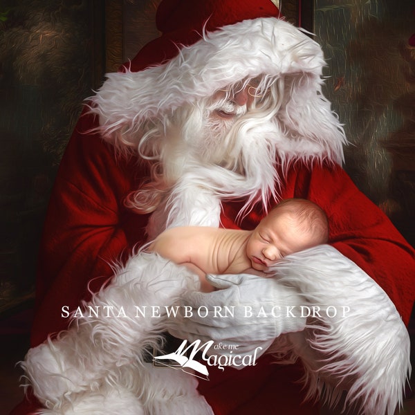 Santa Backdrop - Etsy