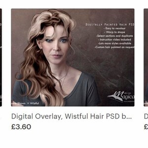 Digital Hair Photo Overlay Pack | 33 Different Hairstyles by ...