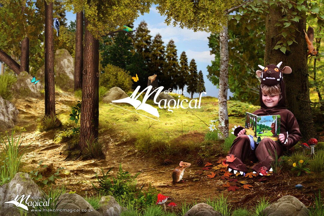 Gruffalo Woodland Digital Backdrop | Fantasy Photo Background ...