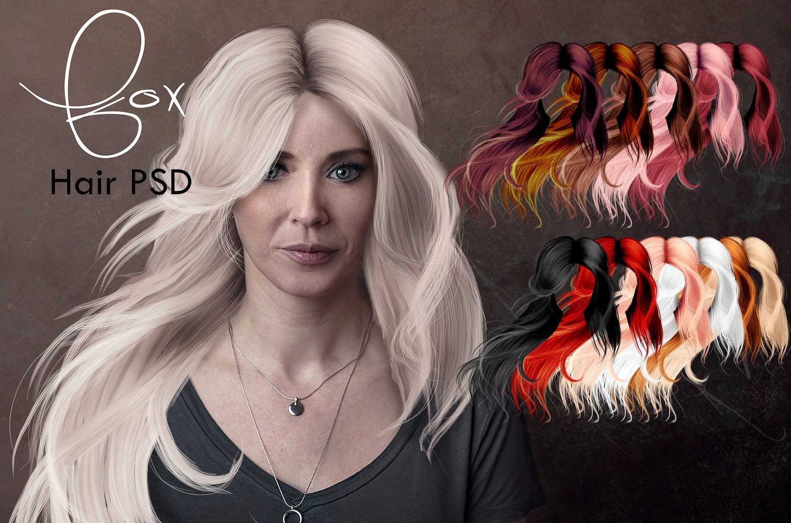 Digital Overlay Hair overlay Fox painted digital hair by | Etsy