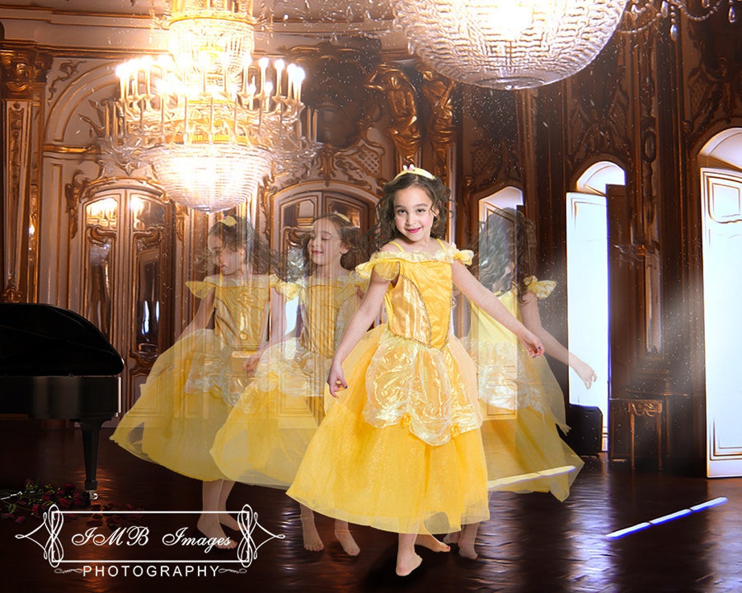 Beauty and the Beast Backdrop | Belle Background | Ballroom Backdrop ...