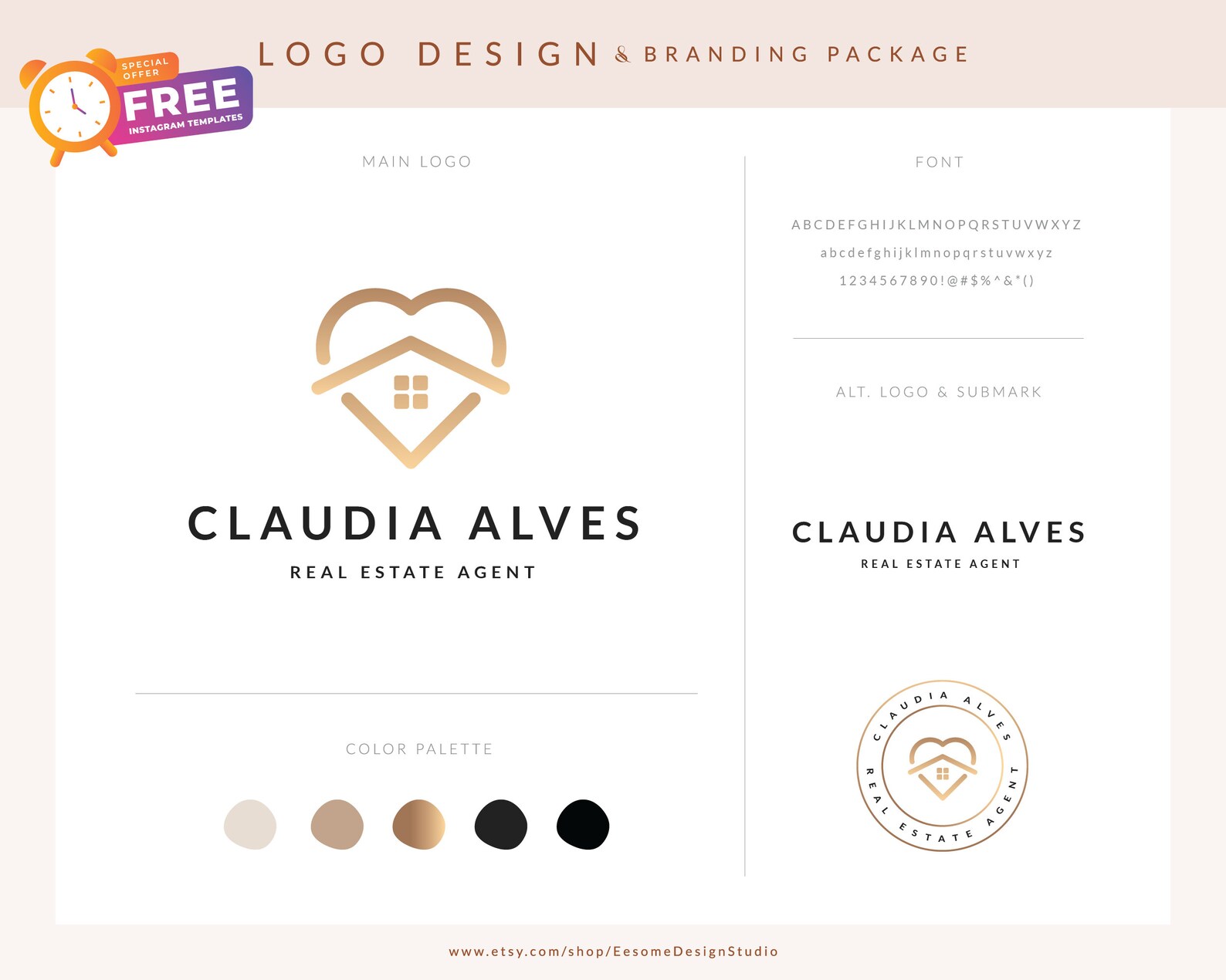 Real Estate Logo, Pre-made Real Estate Logos, Realtor Branding, Real ...