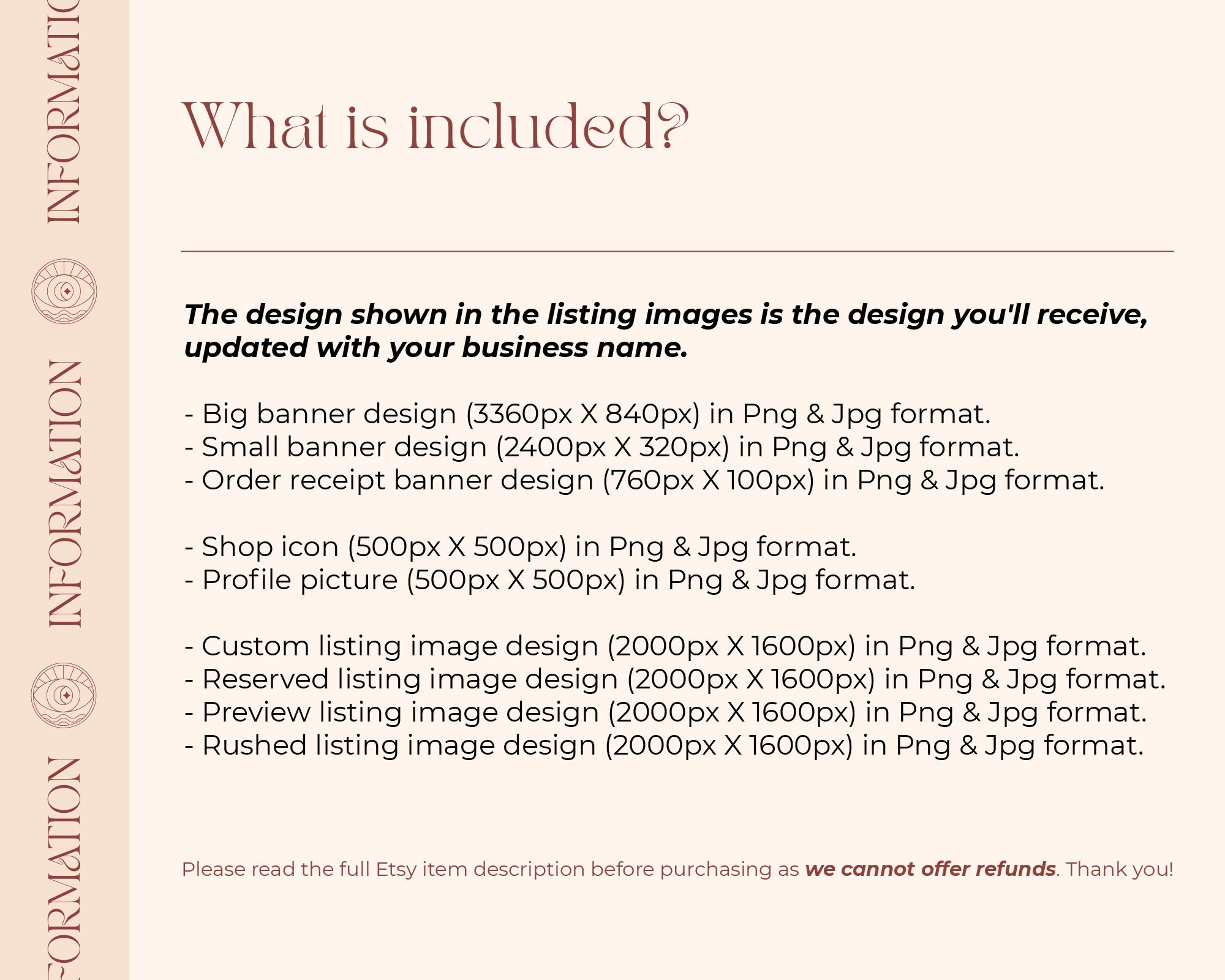 Etsy Shop Branding Kit Boho Etsy Shop Banner and Logo Etsy - Etsy