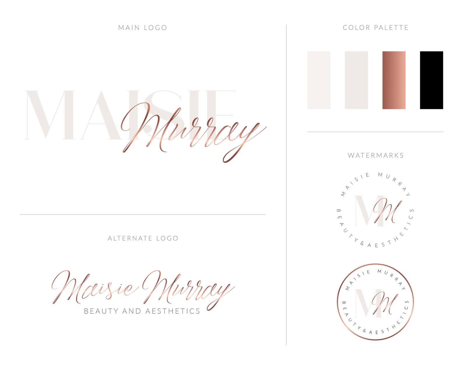 Events Logo Design, Luxury Premade Logo Design Custom Business Brand ...