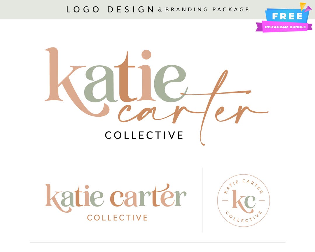 Colorful Typography Logo for Digital Creator, Blogger, Creative Studio ...