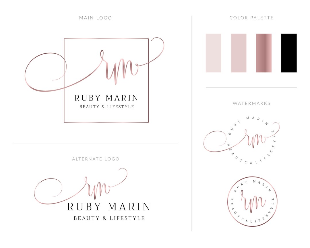 Chic Beauty Logo With Elegant Script and Subtle Luxury – Minimal ...