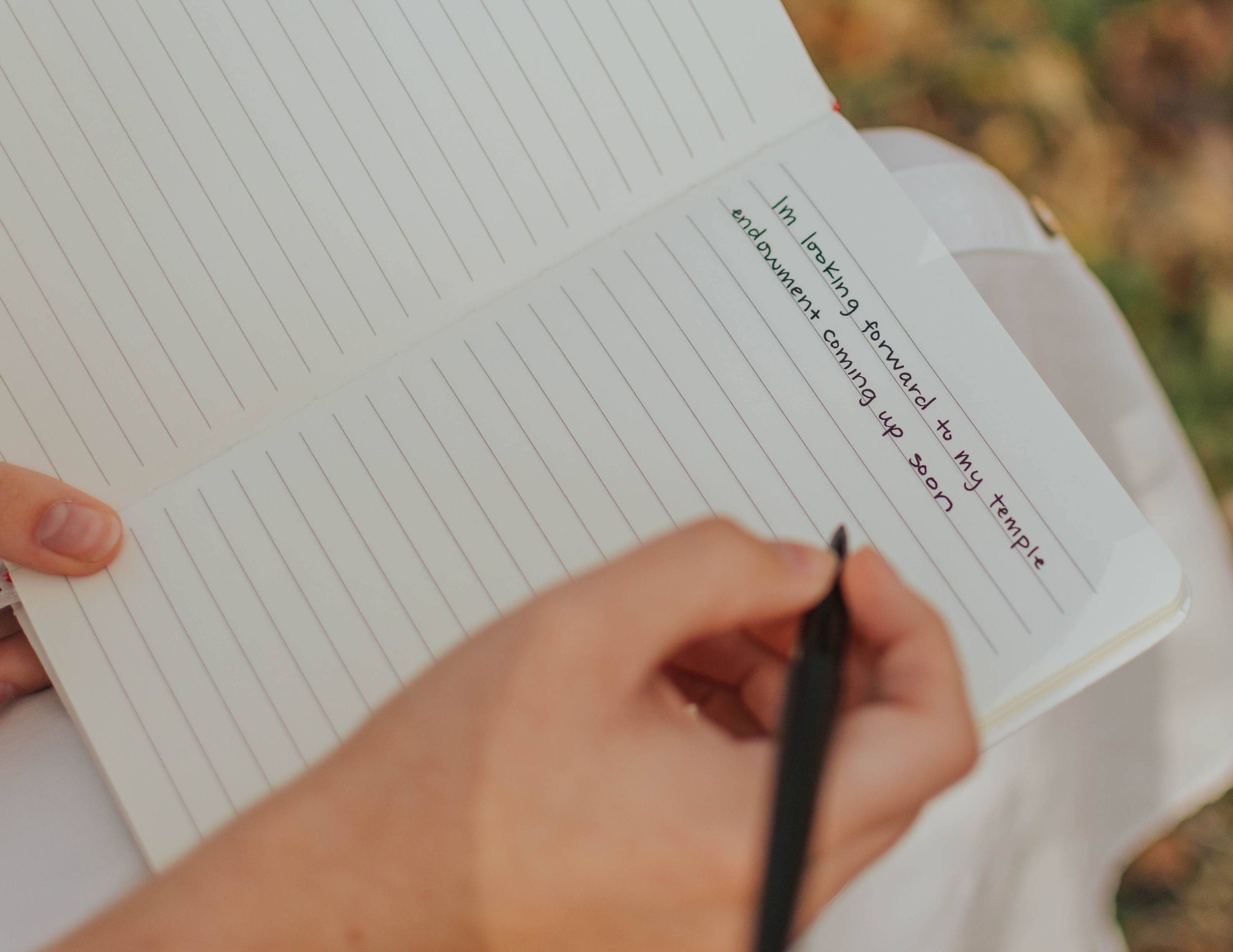 San Diego, CA LDS Temple Journal, Lds Baptism Gift, LDS Study Journal ...