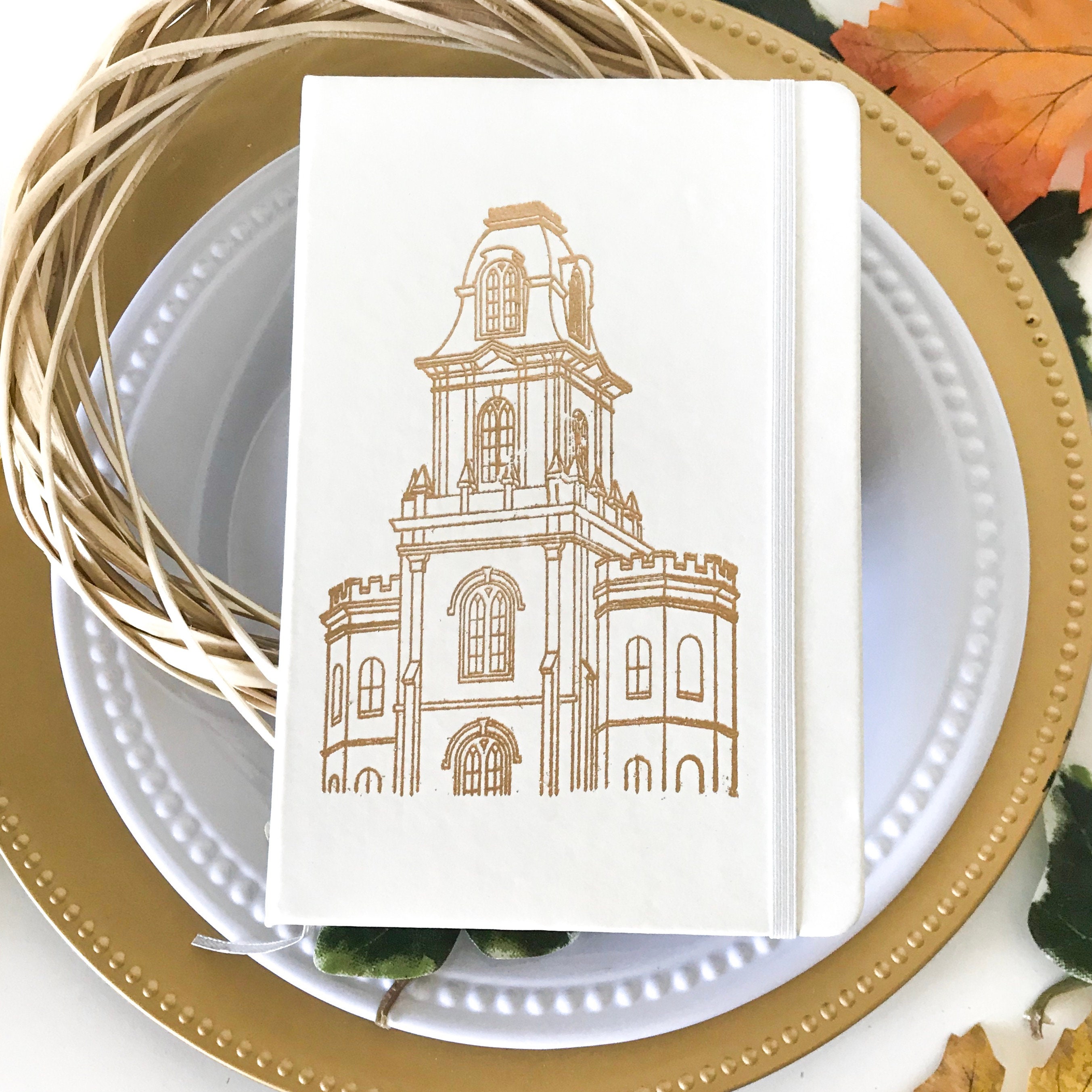 Manti UT Temple Journal, Mission Journal, Lds Baptism Gift, Scripture ...