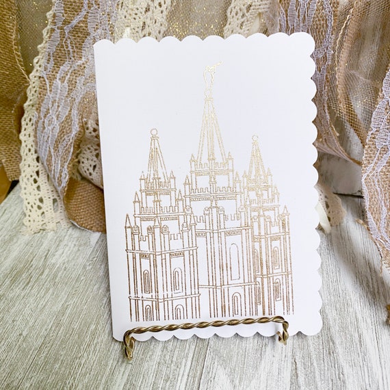 Paper & Party Supplies Provo UT Temple 5x7 blank greeting cards ...