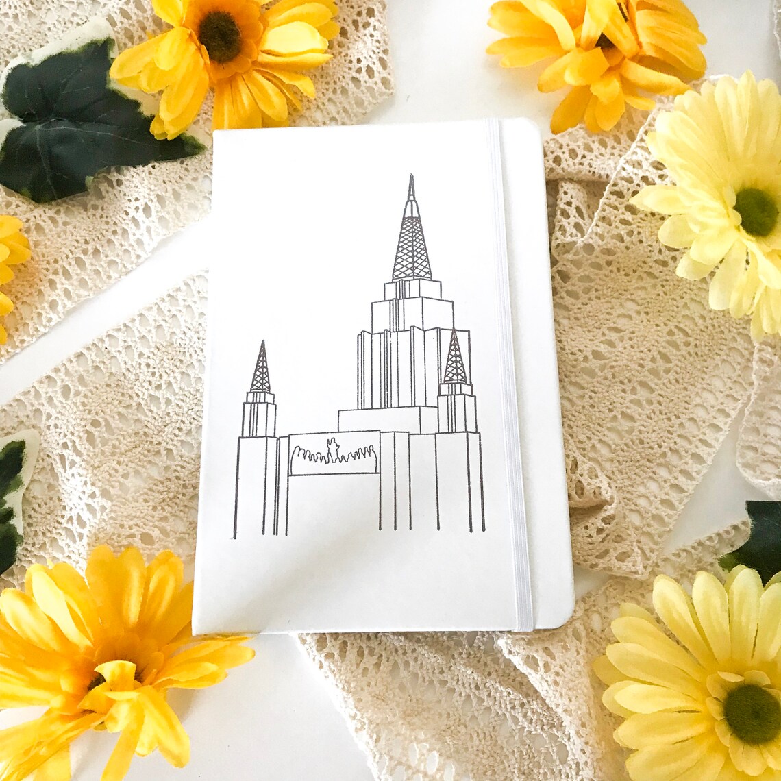 Oakland CA Temple Journal, Mission Journal, Lds Baptism Gift, Scripture ...