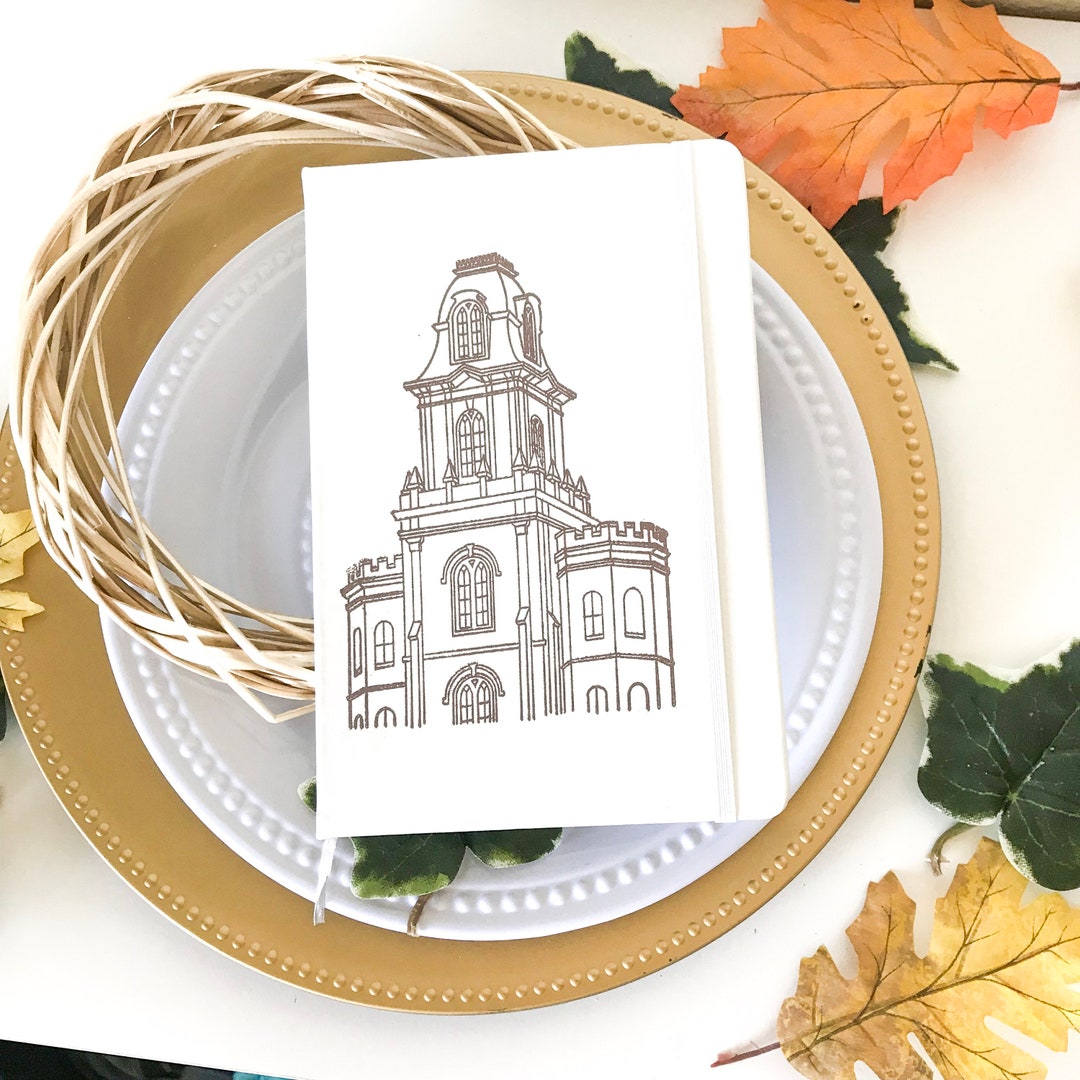 Manti UT Temple Journal, Mission Journal, Lds Baptism Gift, Scripture ...