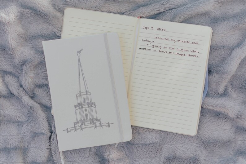 San Diego, CA LDS Temple Journal, Lds Baptism Gift, LDS Study Journal ...