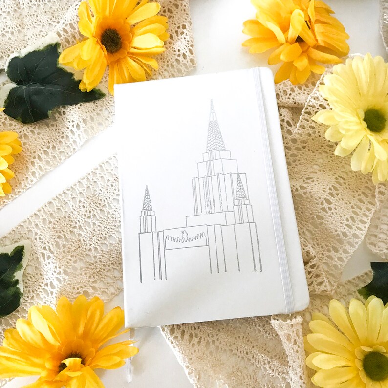 Oakland CA Temple Journal, Mission Journal, Lds Baptism Gift, Scripture ...