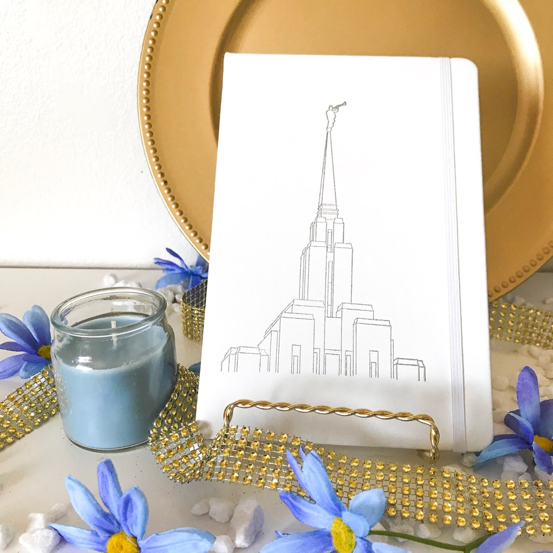 Oquirrh Mountain UT LDS Temple Journal, Lds Baptism Gift, LDS Study ...