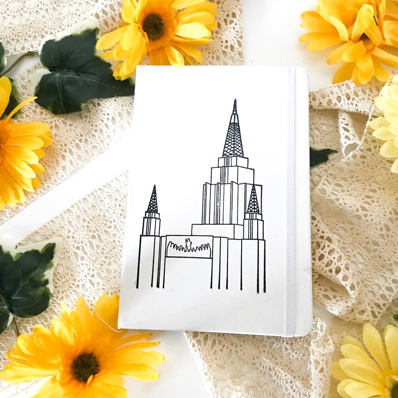 Oakland CA Temple Journal, Mission Journal, Lds Baptism Gift, Scripture ...