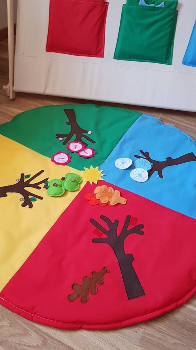 Play Mat Montessori Seasons Carpet Children's Rug - Etsy