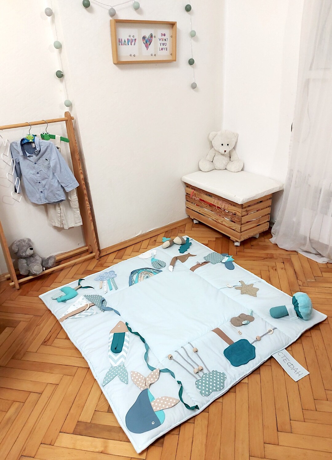 Baby Soft Sensory Blanket ,baby Activity Toy for Fine Motor Skills ...