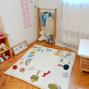 Baby Soft Sensory Blanket ,baby Activity Toy for Fine Motor Skills ...